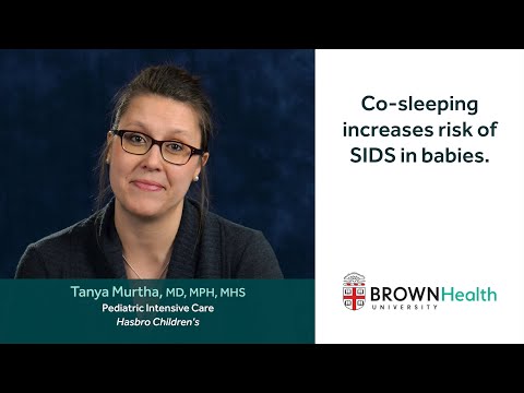 Co-sleeping increases risk of SIDS in babies.