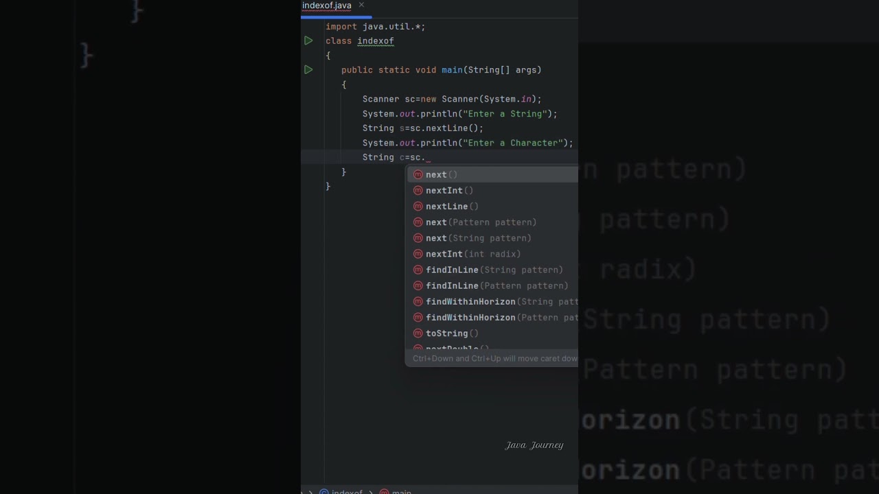 indexOf() method in java | String Methods.6 | #stringmethods #indexof  #java #strings