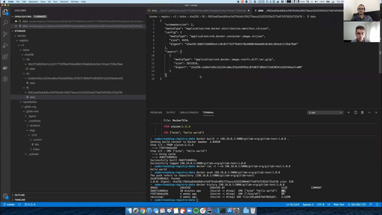 Understanding the Container Registry data structure