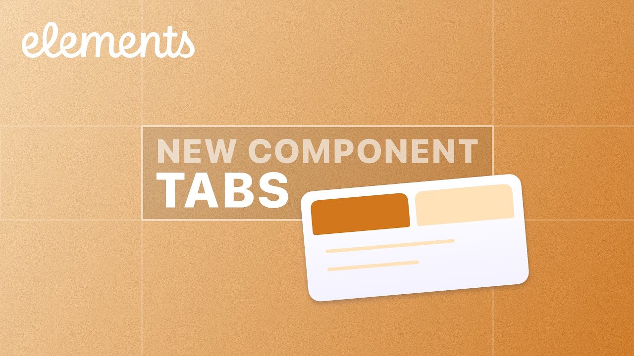 New Tabs Component