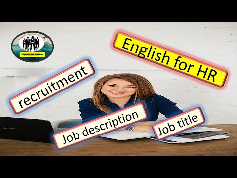 What is the meaning of Recruitment?/ Important words to talk about recruitment
