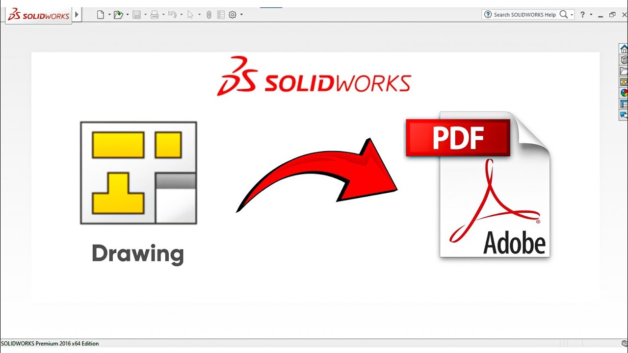 Convert/Save SolidWorks Drawing File to PDF