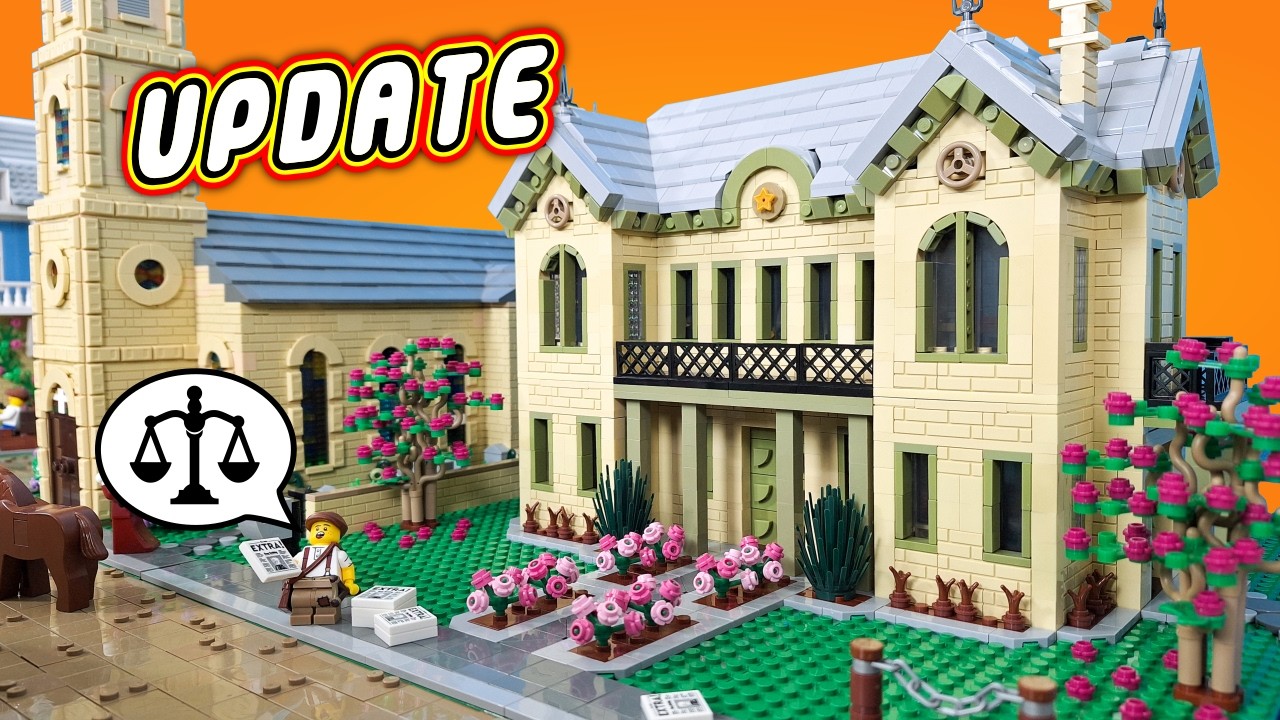 CUSTOM Courthouse in my LEGO City of Fred-BRICKS-burg