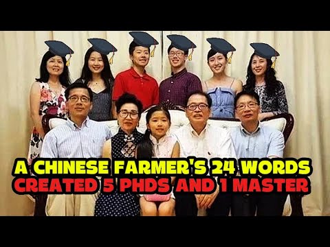 Chinese Farmer Raised 5 PhDs and 1 Master—All Using Just 24 Words. What Was His Secret?