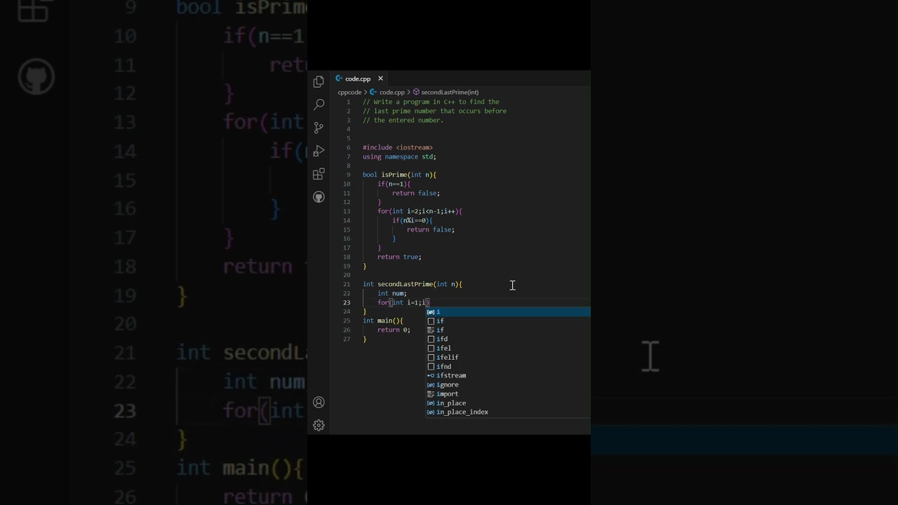 Uncovering the Last Prime Sentinel: A C++ Coding Challenge  | day 19 ... radhe radhe 🩵
