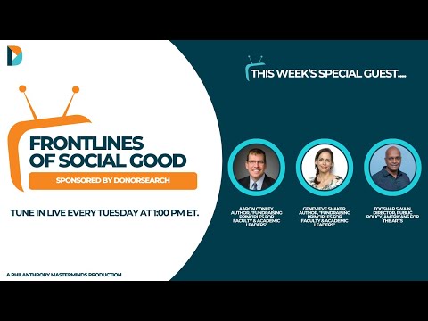 Frontlines of Social Good: Public Funding for the Arts