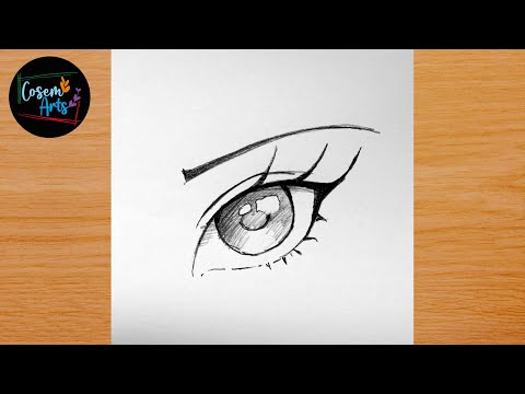 Easy Anime Eye Drawing || How to draw an anime Eye || YouTube