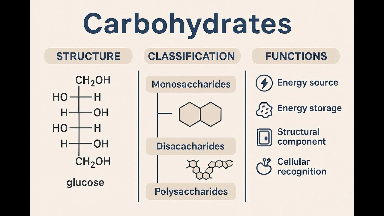 Carbohydrates- Structure, Classification, and Functions