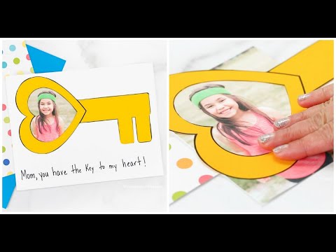 "Key to My Heart" Card for Mother's Day, Valentine's Day - FREE Printable Template