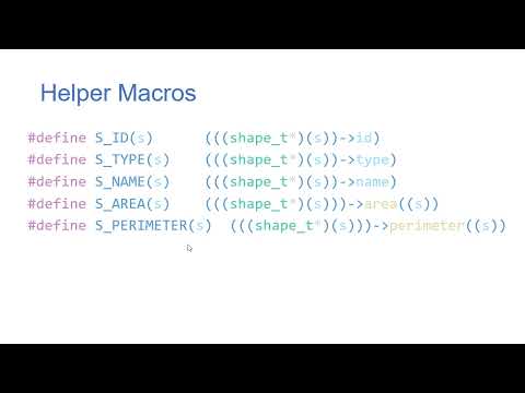 Polymorphism in C