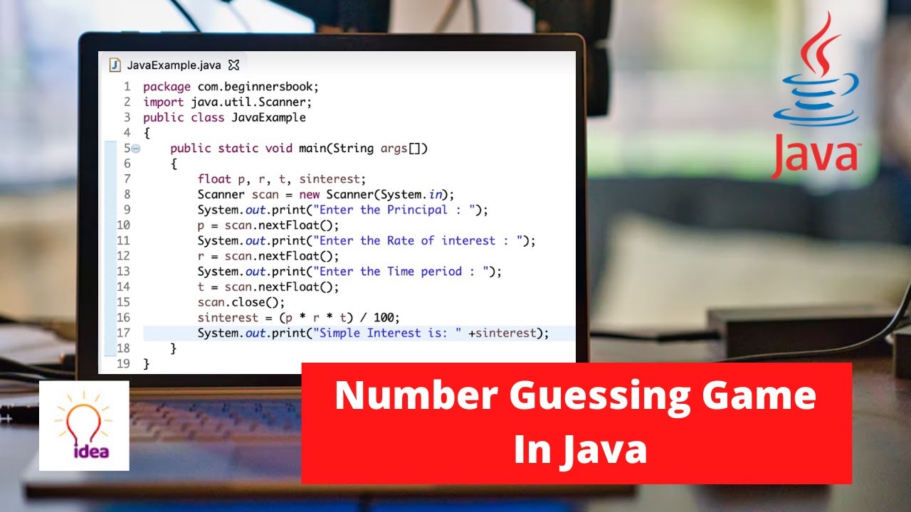 Number Guessing Game in Java | Java Project