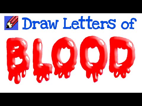 How To Draw Letters of Blood Real Easy – Spoken Tutorial – Shoo Rayner