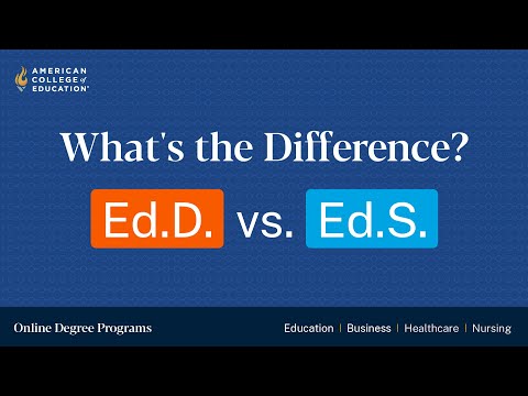 What is the Difference Between an Doctorate and an Education Specialist Degree?