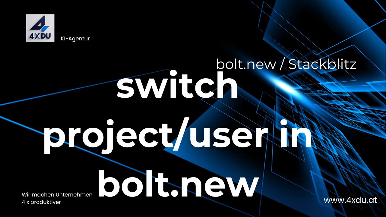 How to Transfer Projects Between Bolt.new or StackBlitz Accounts – The Right Way (switch user)