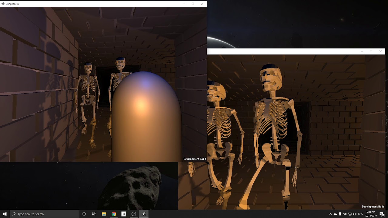 Procedural Dungeon Toolkit - Multiplayer Live Entity Sync Test