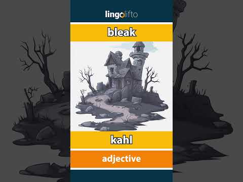 π¬π§π©πͺ bleak - kahl : learn English : Lernen wir Englisch : vocabulary builder