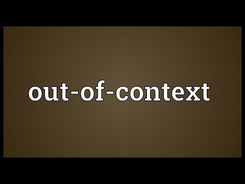 Out-of-context Meaning