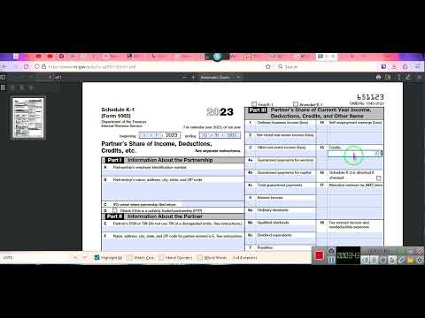 Lesson #4 You Got a Receipt for That? The 1065 K-1 Form