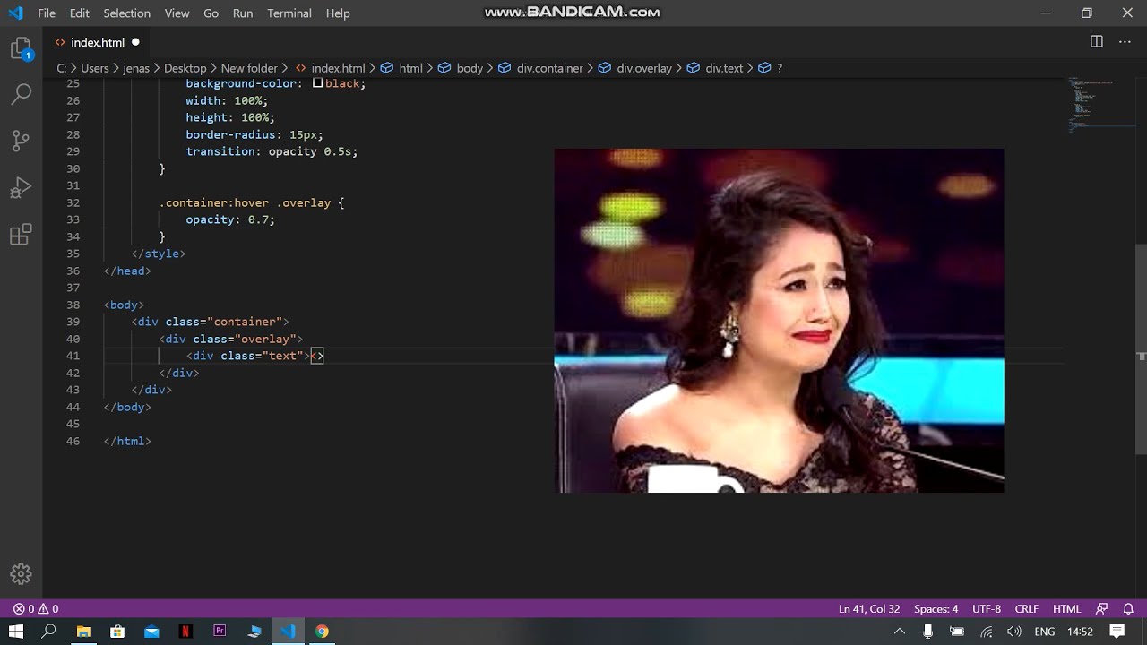 Create an image overlay effect || Using HTML and CSS || Web Development Tutorial