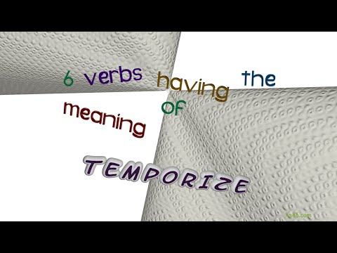 temporize - 6 verbs which are synonym of temporize (sentence examples)