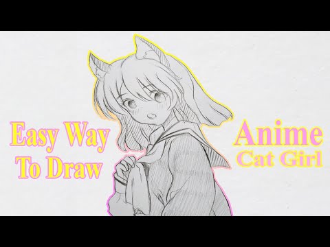 HOW TO DRAW ANIME "NEKO" CAT GIRL | MATCHATARO