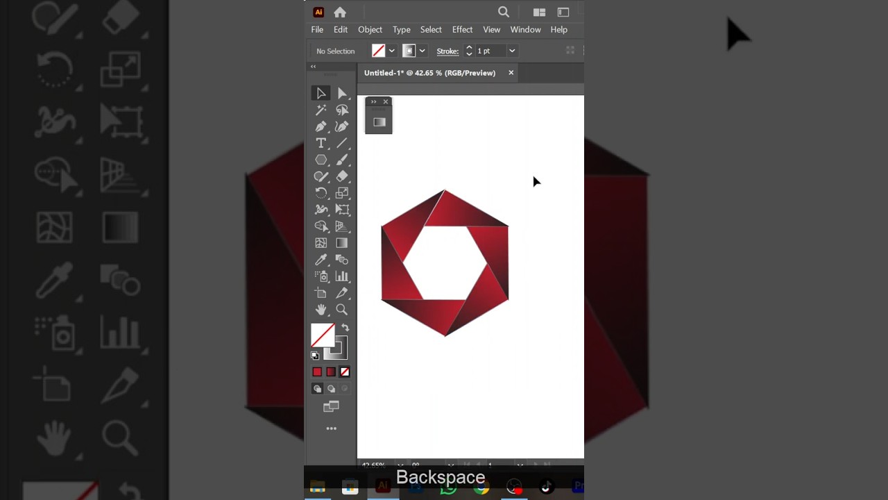 How to Create a Hexagon Gradient Logo in Adobe Illustrator #artoflimon