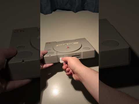 PS1 memory card insertion