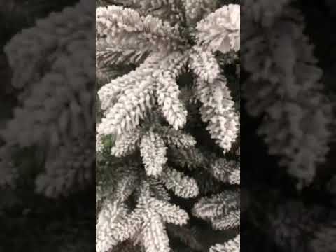 Flocking Artificial Christmas Tree