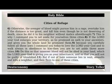 Deuteronomy - Chapter 19 - Cities of Refuge | The Holy Bible