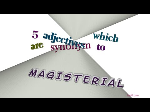 magisterial - 5 adjectives meaning magisterial (sentence examples)
