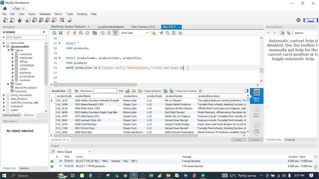 MySQL FIELD Function