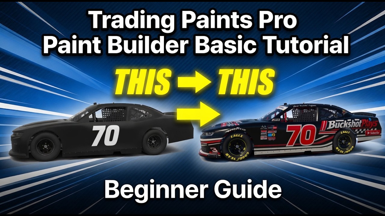 iRacing Trading Paints Pro Paint Builder Tutorial - Beginners Guide to Custom Liveries 2026