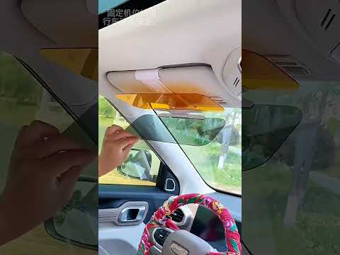 Car day and night anti-glare mirror sun visor 1