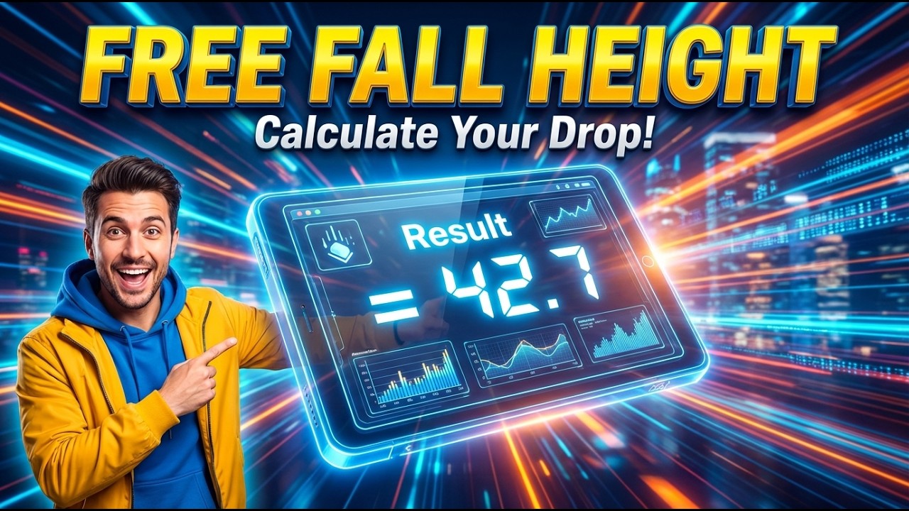 Free Fall Height Calculator — How to Use It | Engineering Tool