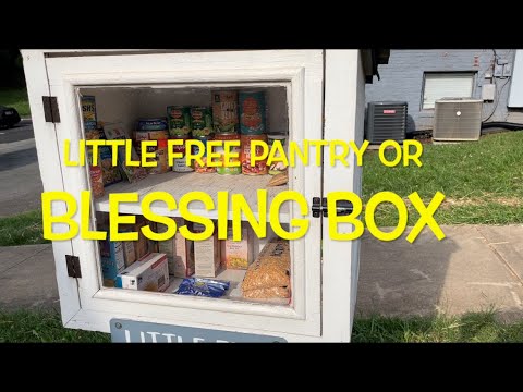 Blessing the Blessing Box 1. #blessingbox #giving-back #food #freefood #poor #poverty #foodbank