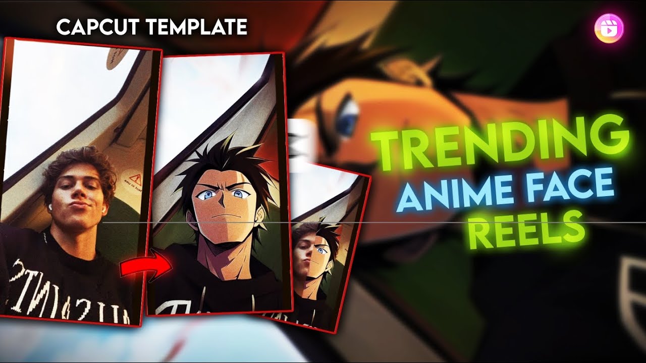 Trending Anime Face Capcut Template Link | 2023 | Anime Face Reels Tutorial
