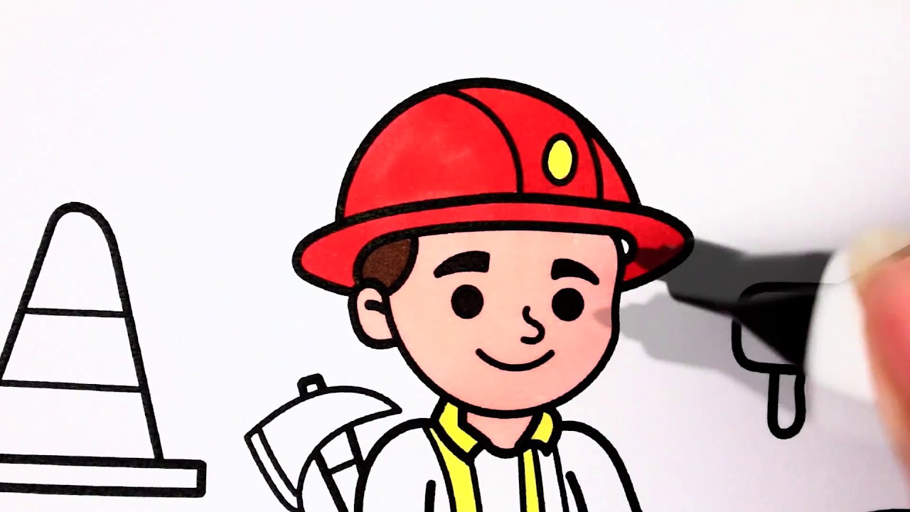Firefighter Coloring Book | How To Draw Flower | Colouring For Kids