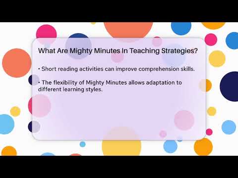 What Are Mighty Minutes In Teaching Strategies? - Childhood Education Zone