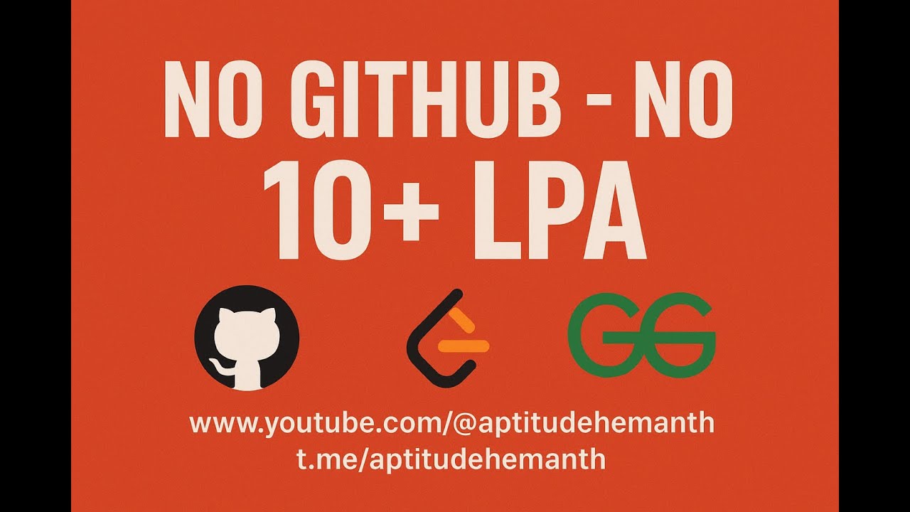 For Freshers - No GITHUB - No 10+ LPA - 