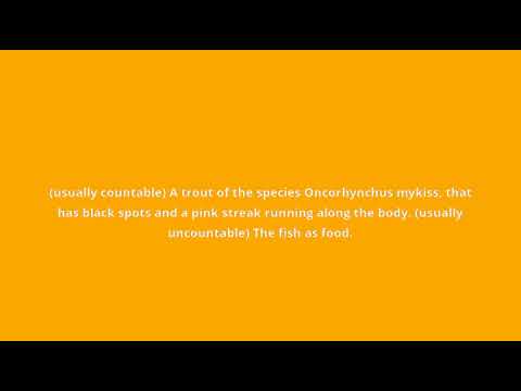what is the meaning of rainbow trout
