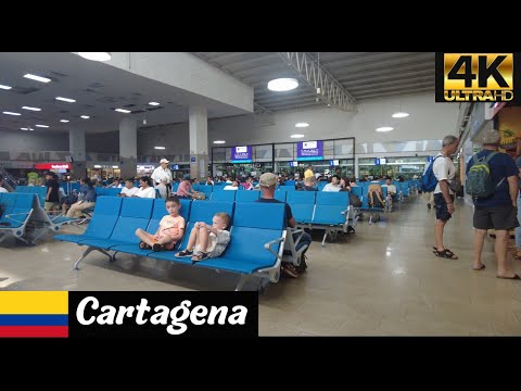 Inside Cartagena Airport | Rafael Núñez International Airport | Colombia 4K