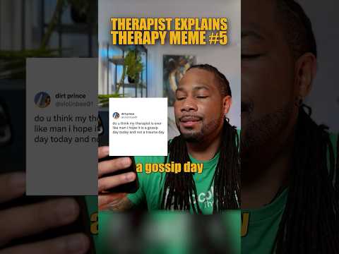 Therapist Explains Therapy Meme #5: Gossip Days Vs Trauma Days