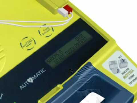 UK AED defibrillator Powerheart G3 Plus user demo Cardiac Science