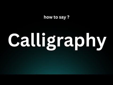 Learn How to Pronounce 'Calligraphy'! Correctly (Art Pronunciation)
