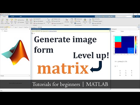 Generate image form matrix in matlab | how to use image function in matlab