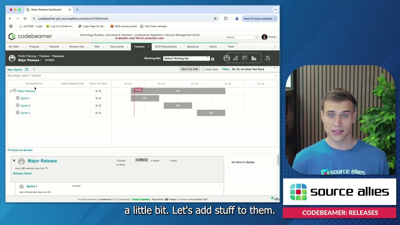 Codebeamer Releases Configuration