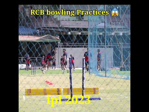RCB Bowling practices ๐ฑ๐ฅ!harshal and topley ๐ฑ!#ipl2023 #rcb #bowlingpractice2023ipl #shorts #short
