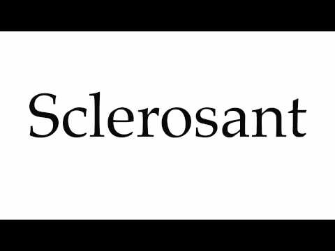 How to Pronounce Sclerosant