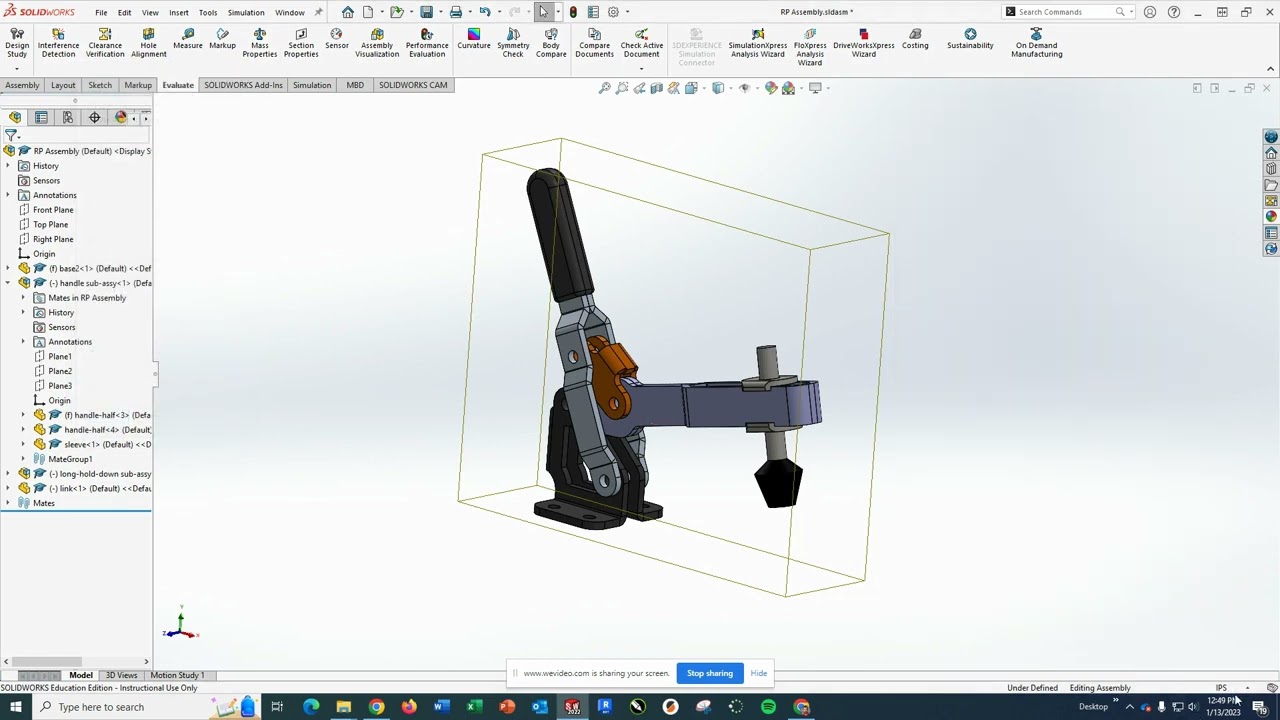 Solidworks- Replace Components and Modify Mass Pro