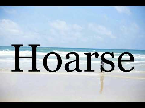 How To Pronounce Hoarse๐๐๐๐๐๐Pronunciation Of Hoarse